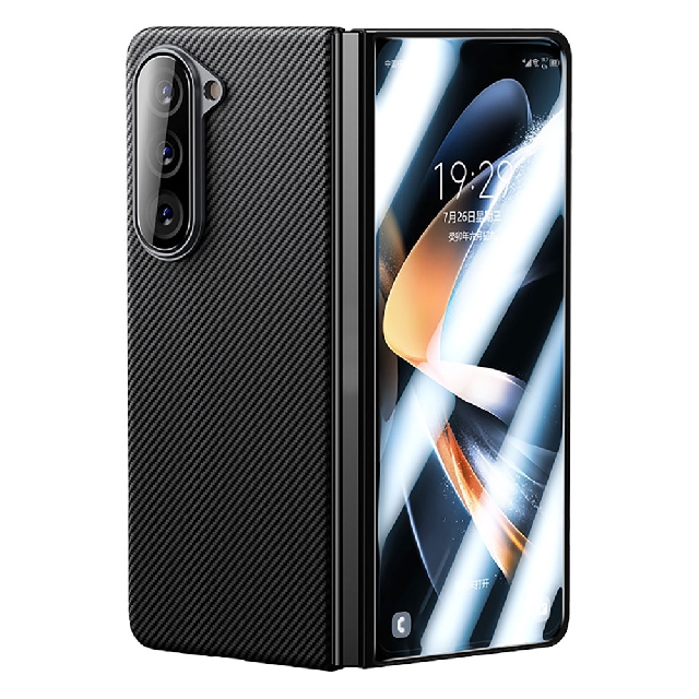 Husa Samsung Galaxy Z Fold5, SM-F946, ultra slim Kevlar Aramid ,Black ...